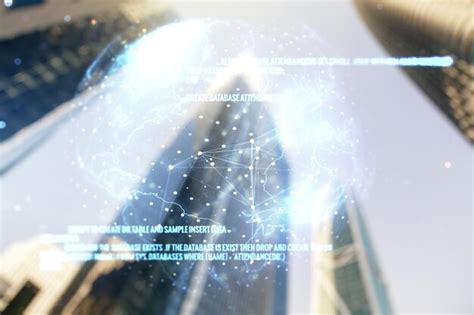 Premium Photo Multi Exposure Of Abstract Graphic Coding Sketch And