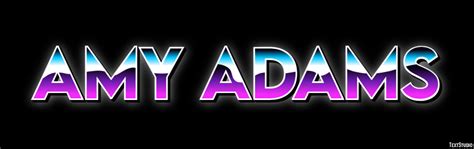 Amy Adams Text Effect And Logo Design Celebrity