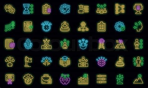 Skill Level Icon Outline Vector Expert Success Start Game Colourbox
