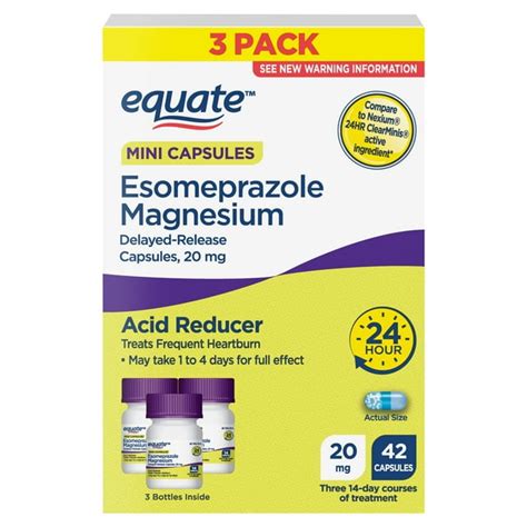 Equate Esomeprazole Magnesium Delayed Release Mini Capsules 20 Mg