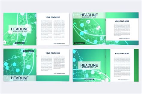 과학 템플릿 광장 브로셔 잡지 전단지 전단지 표지 소책자 연례 보고서 의료 기술 화학에 대한 과학적 개념 구조 분자 및 통신 Dna 원자 0명에 대한 스톡 벡터 아트 및