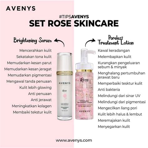 Avenys Skincare Set Rose Set Jeragat Shopee Singapore