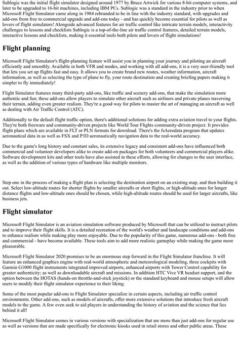 Ppt The History Of Microsoft Flight Simulator Mobile Powerpoint