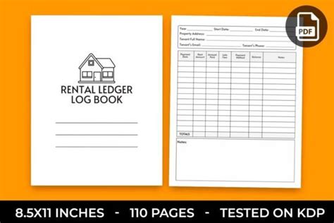 Rental Ledger Log Book Graphic By Titatips · Creative Fabrica Rental Ledger Log Book Graphic By Titatips · Creative Fabrica