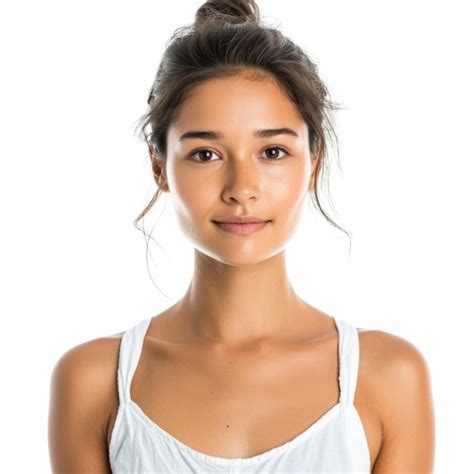 Premium Photo Beauty Female Model In Transparent Background