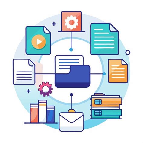 Document Management Icon File Organization Document Storage File