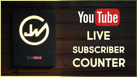 make a live youtube subscribe counter youtube