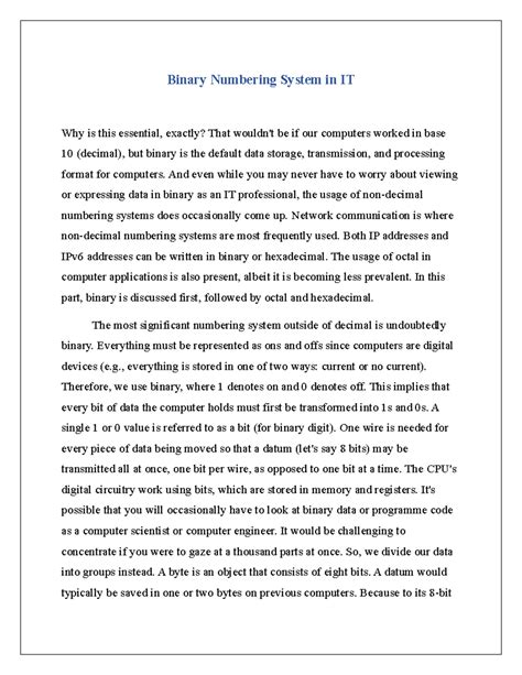 Binary Numbering System In It And Even While You May Never Have To Worry About Viewing Or