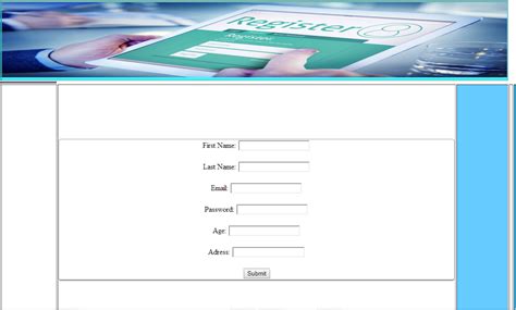 Registration Form Of Php Sourcecodester