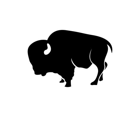 Bison Silhouette Design For Background 4708248 Vector Art At Vecteezy