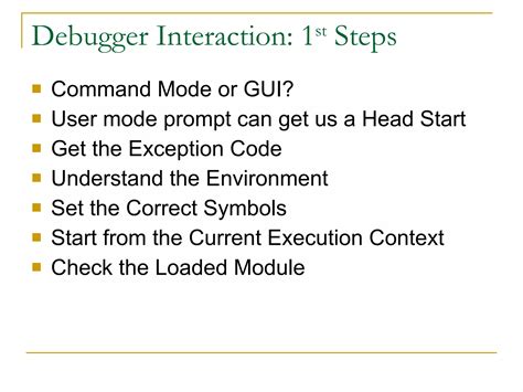 Net Debugging Techniques Ppt