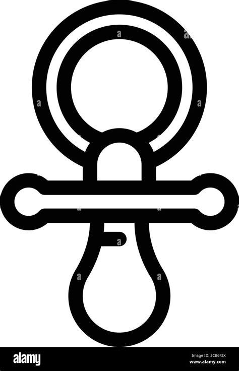 Nipple Icon Outline Style Stock Vector Image Art Alamy