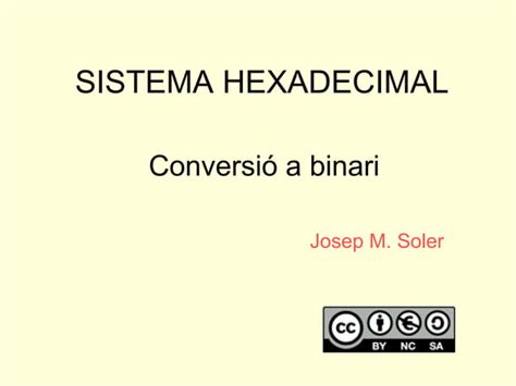 Sistema Hexadecimal Ppt