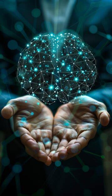 Digital Revolution Futuristic Visualization Of Neural Network In Artificial Intelligence