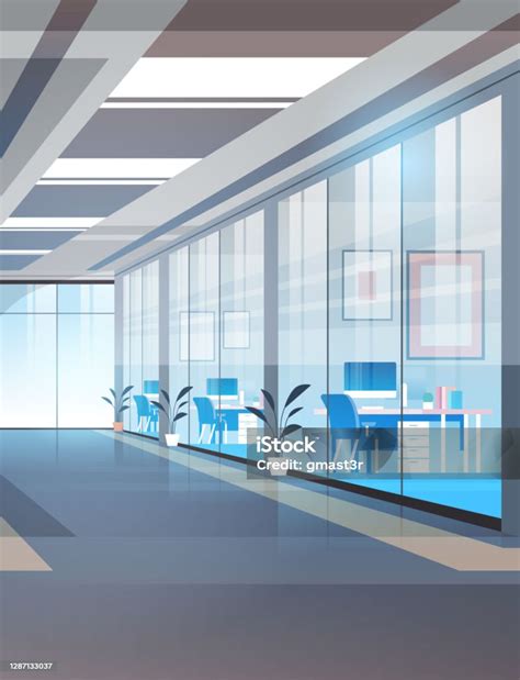 빈 코워킹 지역 어떤 사람 도 오픈 공간 현대 사무실 인테리어 사무실에 대한 스톡 벡터 아트 및 기타 이미지 사무실 코워킹 0명 Istock