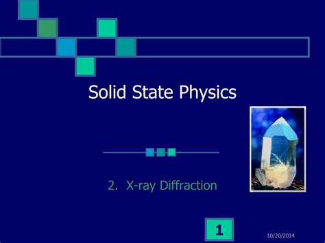 PPT Solid State Physics PowerPoint Presentation Free Download ID 5632630