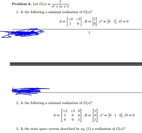 Solved Problem 6 Let G S 2 1 Is The Following A Minimal