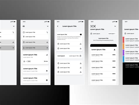 Mobile UI Screens Design Freebies