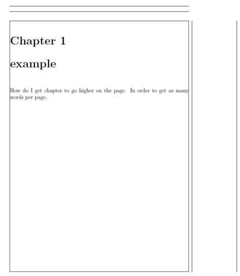 Spacing How To Move The Chapter Title Upwards On Page TeX LaTeX Stack Exchange