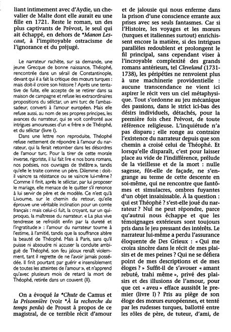 Histoire Dune Grecque Moderne De Labbé Prévost Analyse Détaillée