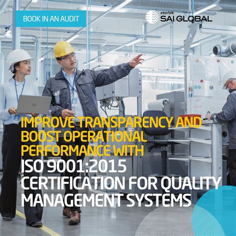 Intertek Sai Global On Linkedin Iso 9001 2015 Quality Management Systems Audit And Certification
