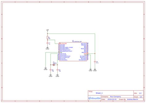 Schema PIC EasyEDA Open Source Hardware Lab