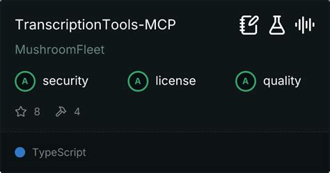 Github Mushroomfleettranscriptiontools Mcp An Mcp Server Providing