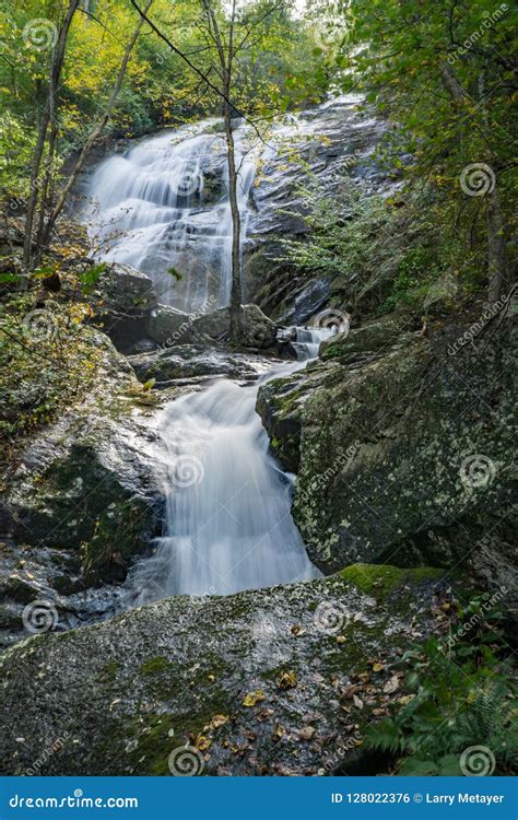 A Cascading Waterfalls On Fallingwater Creek Stock Image