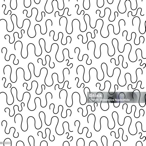 매끄러운 패턴 추상 낙서 배경입니다 흰색 배경에 손으로 그려진 혼돈의 선 벡터 그림입니다 가리기에 대한 스톡 벡터 아트 및 기타 이미지 Istock