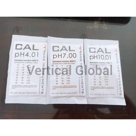 Jual Buffer Sachet Trans PH 4 PH 7 PH 10 Solution PH 10 01 Kota Surabaya Vertical Global