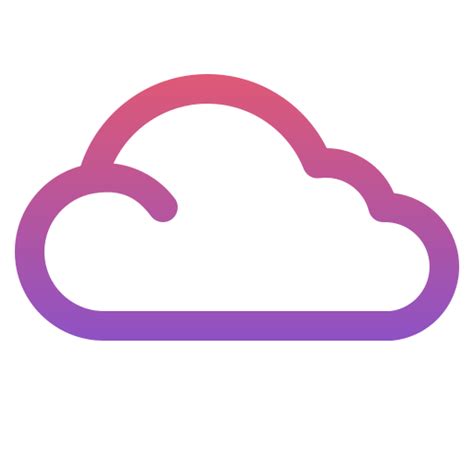 Cloud Generic Gradient Outline Icon Cloud Generic Gradient Outline Icon
