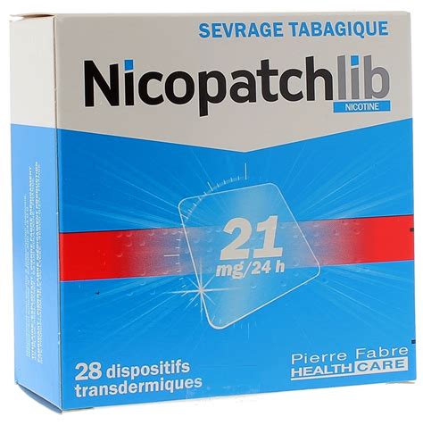 Nicopatch 21mg 24h 28 Patchs à La Nicotine