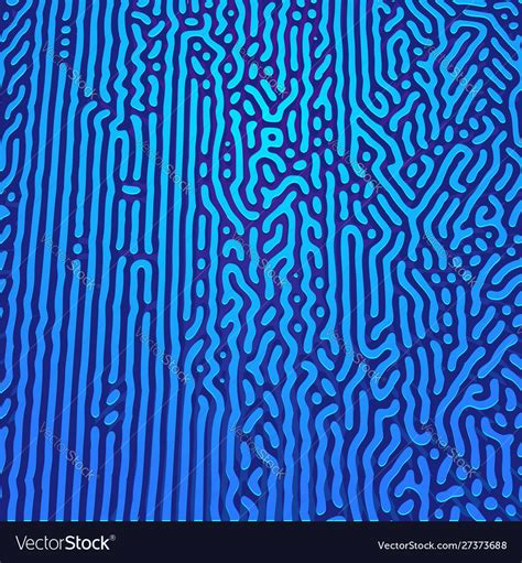 Turing Morphogenesis Reaction Diffusion Pattern Vector Image