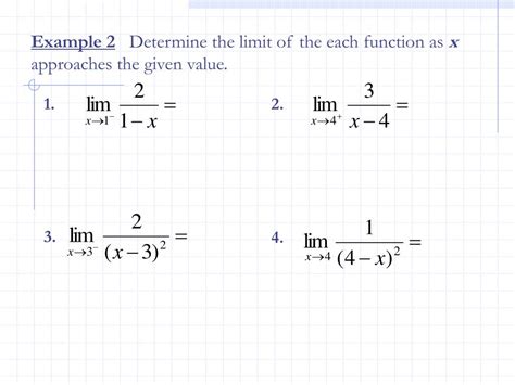 Ppt 1 5 Infinite Limits And Asymptotes Powerpoint Presentation Id 686220