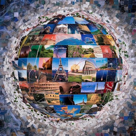 Technology Screen With Abstract High Speed Global Connection Server Room Background Premium AI