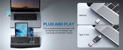 Gamcatz Ergonomic Wireless Keyboard With Wrist Rest Low Profile Phone Tablet Holder