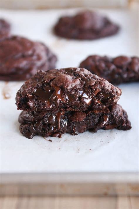 Big Fat Double Dark Chocolate Cookies Mels Kitchen Cafe