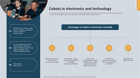 Cobots In Electronics And Technology Cobots Enhancing Efficiency And Quality Ppt Slide