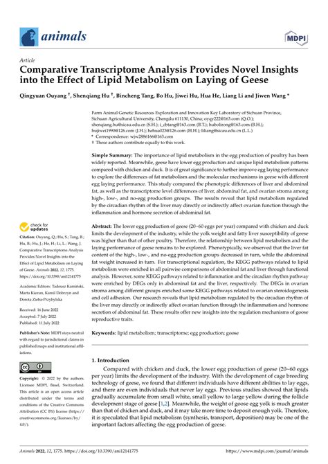 Pdf Comparative Transcriptome Analysis Provides Novel Insights Into