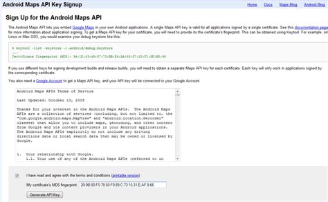 android mapview generate api key using java keytool mobisoft infotech