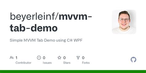 Github Beyerleinfmvvm Tab Demo Simple Mvvm Tab Demo Using C Wpf