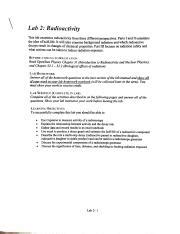 Exploring Radioactivity Lab Activities Safety Measures Course Hero