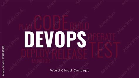 Devops Words Cloud Devops Banner Concept Has 8 Steps To Analyze Such