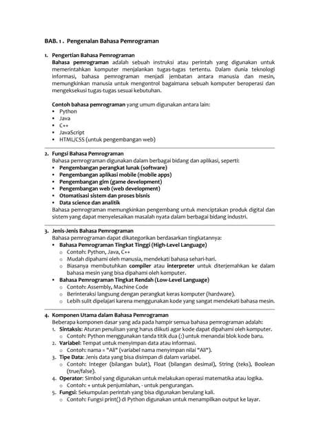 1 Pengenalan Python Ppt