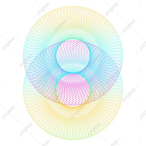 Ps Colorful Line Effect Element Ps Line Glamour Gradual Change Colorful Elements PNG