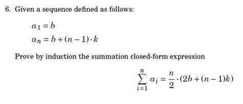 Solved Given A Sequence Defined As Follows A1 B An B