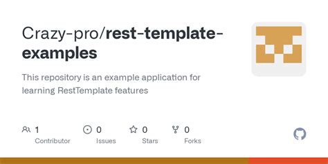Github Crazy Prorest Template Examples This Repository Is An