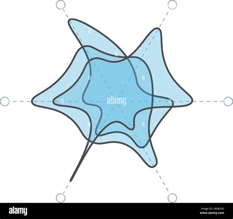 radar chart icon spider diagram data statistics stock vector image