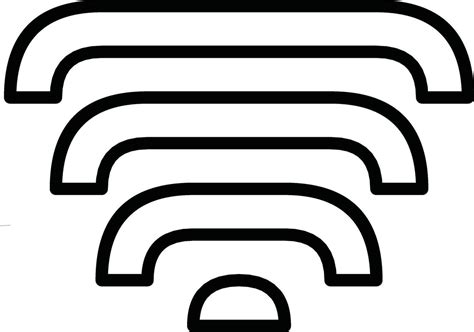 Abstract Black Wi Fi Signal Representation With Simple Stylish Lines 56891708 Vector Art At Vecteezy