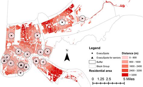 distance from each intersected polygon to evacuspots download